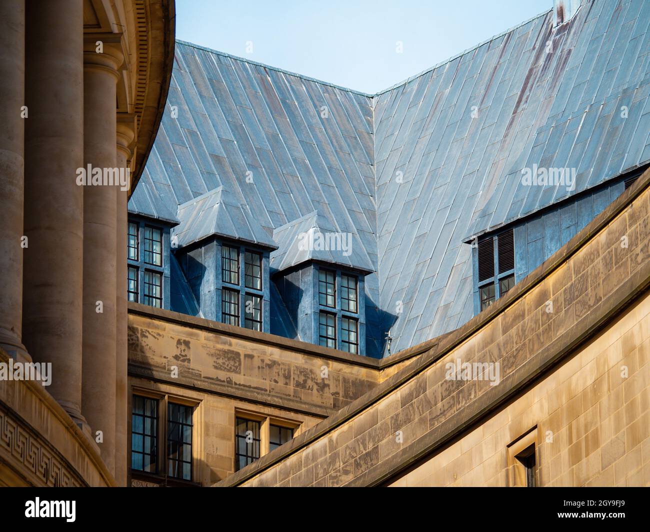 manchester central library roof top Stock Photo - Alamy