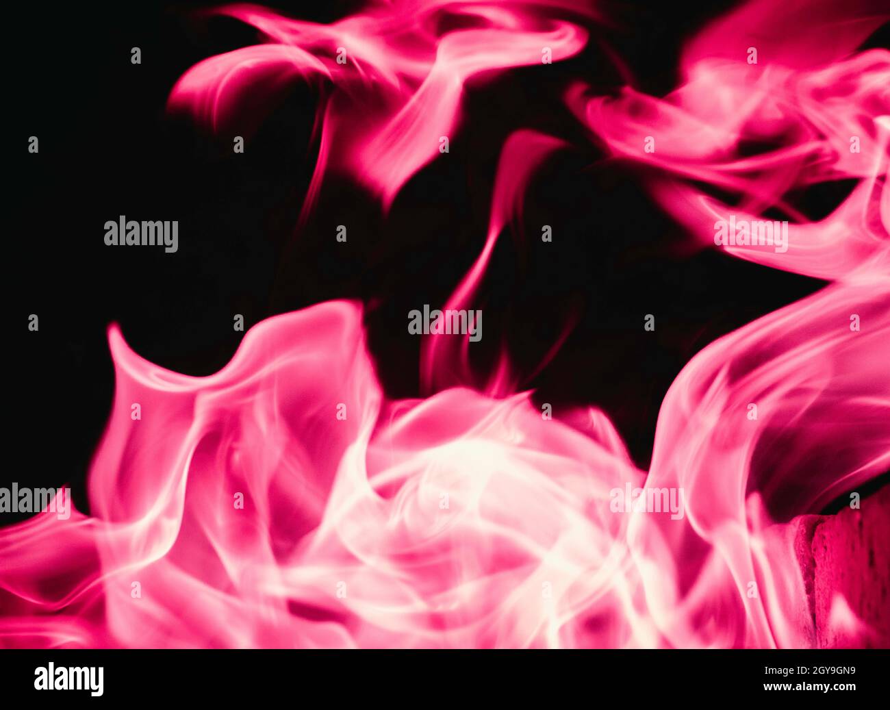 Blaze fire flame background and textured, pink and black Stock Photo ...