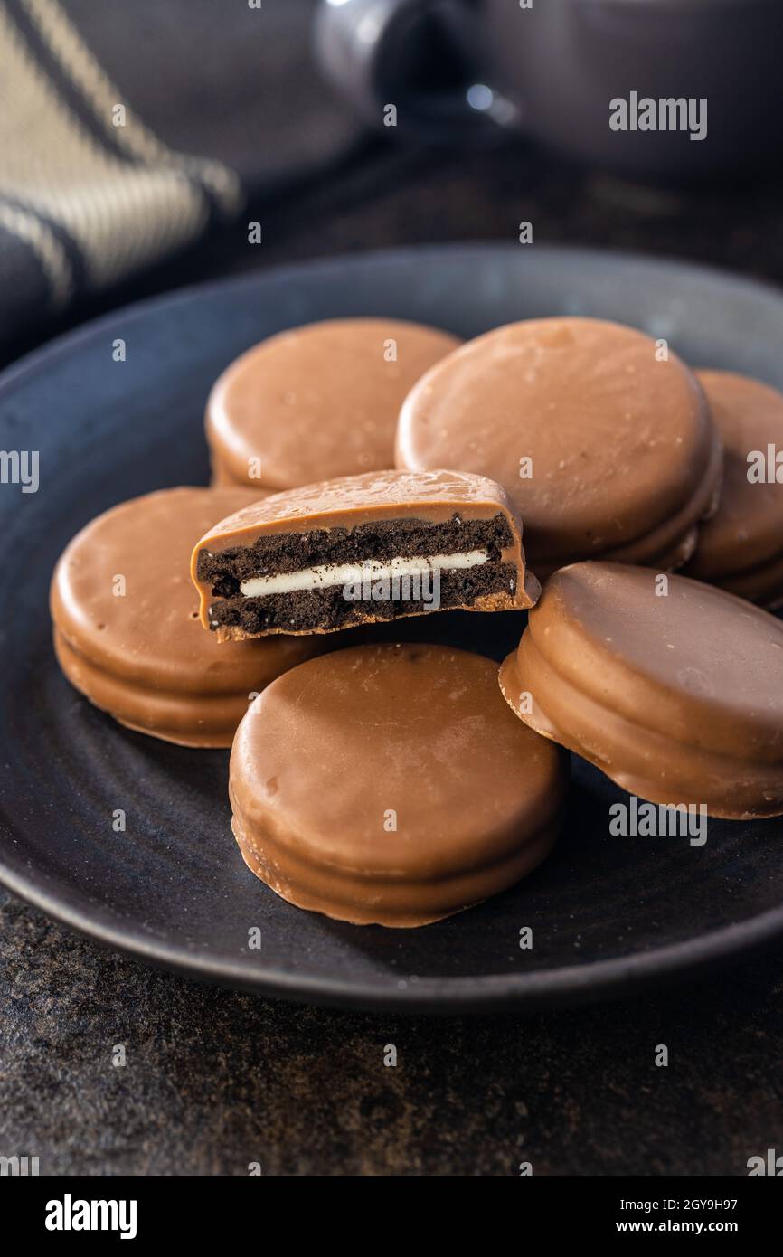 Plate sweet biscuits digestive hi-res stock photography and images - Alamy