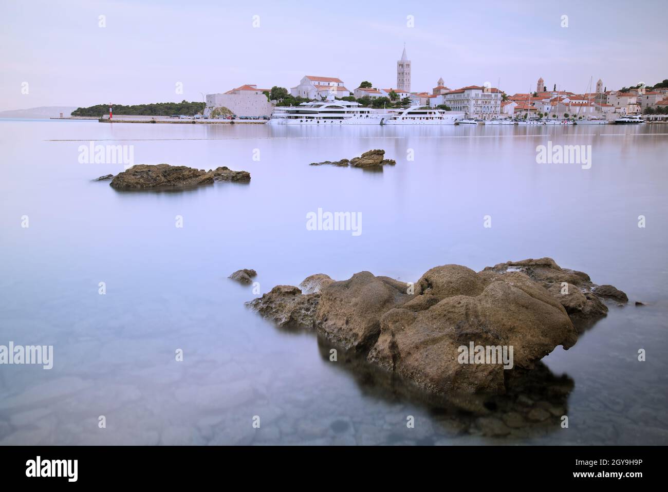City and port of Rab Croatia Stock Photo - Alamy