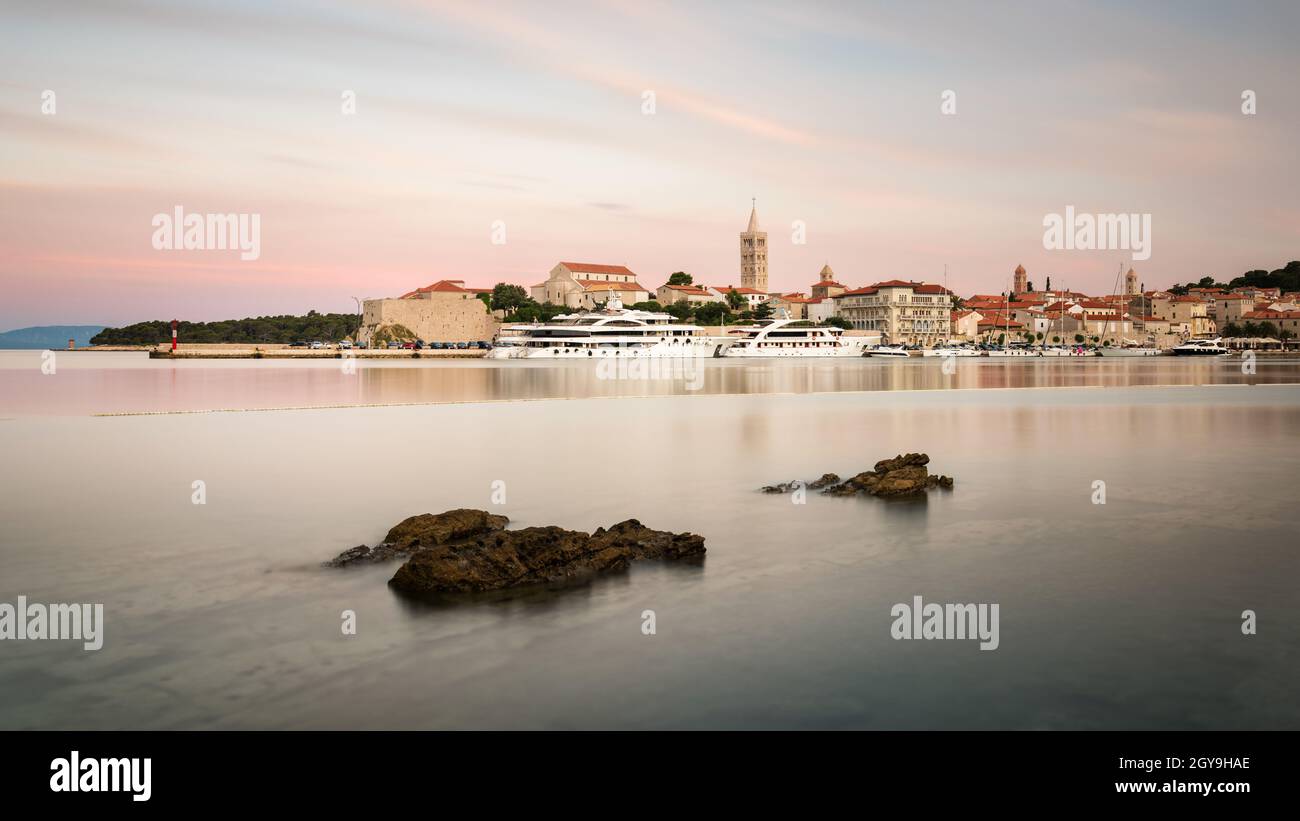 City and port of Rab Croatia Stock Photo - Alamy