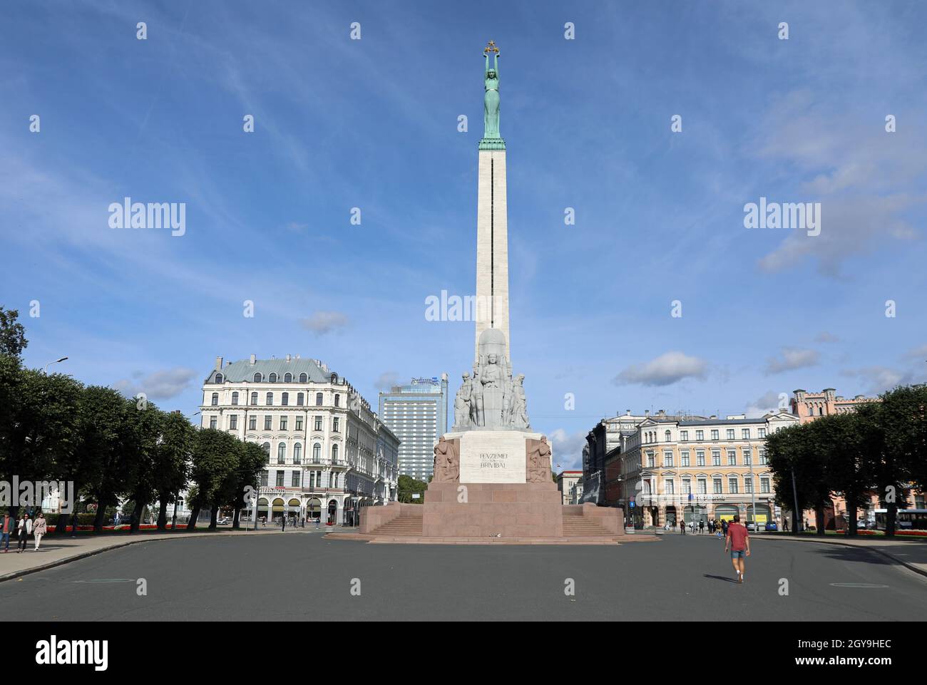 The Freedom Monument in Riga Stock Photo - Alamy