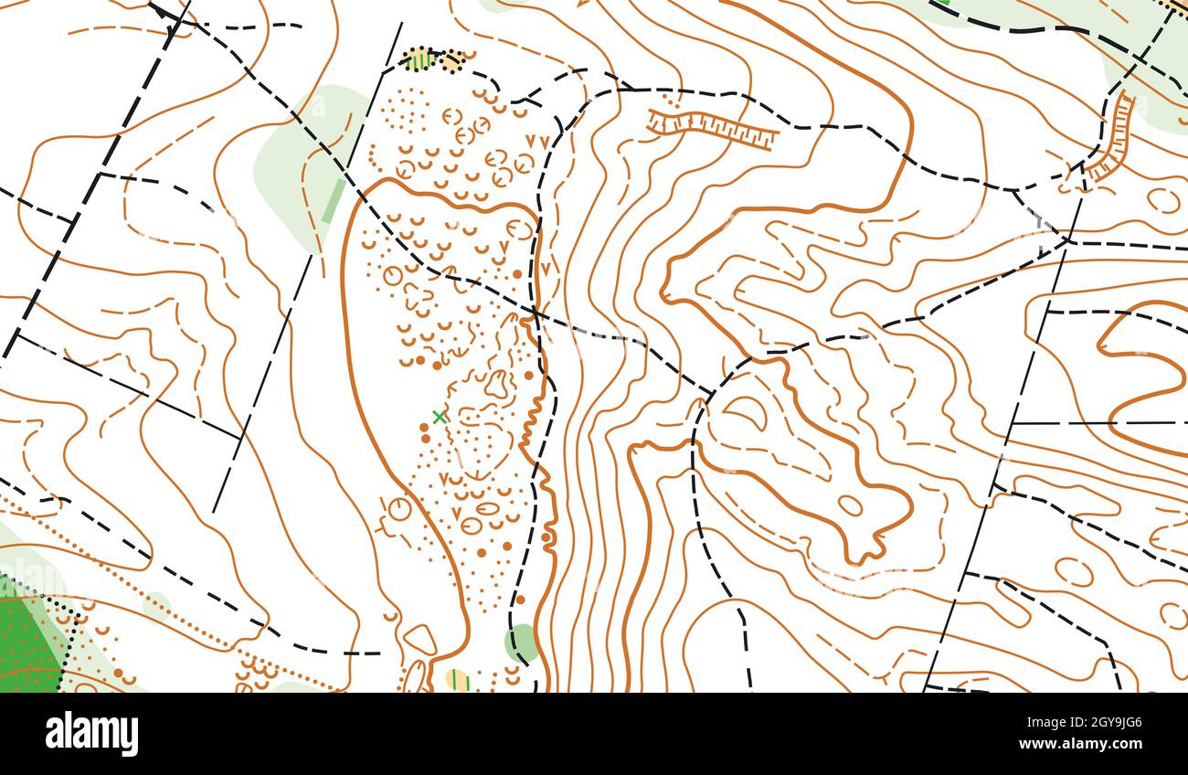 Detailed fragment of abstract vector topographic map Stock Photo - Alamy