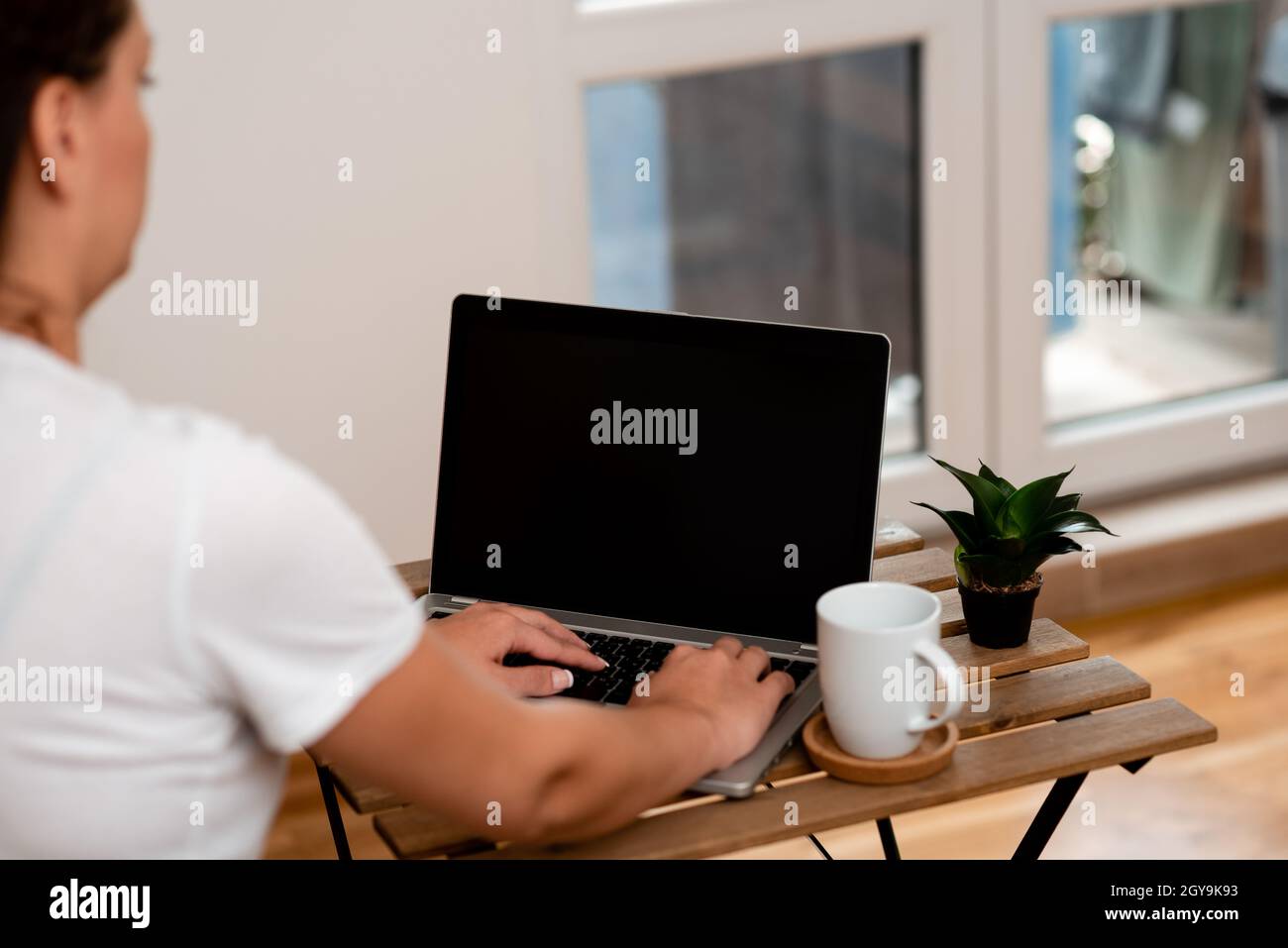 Online Jobs And Working Remotely, Connecting People Together Stock ...