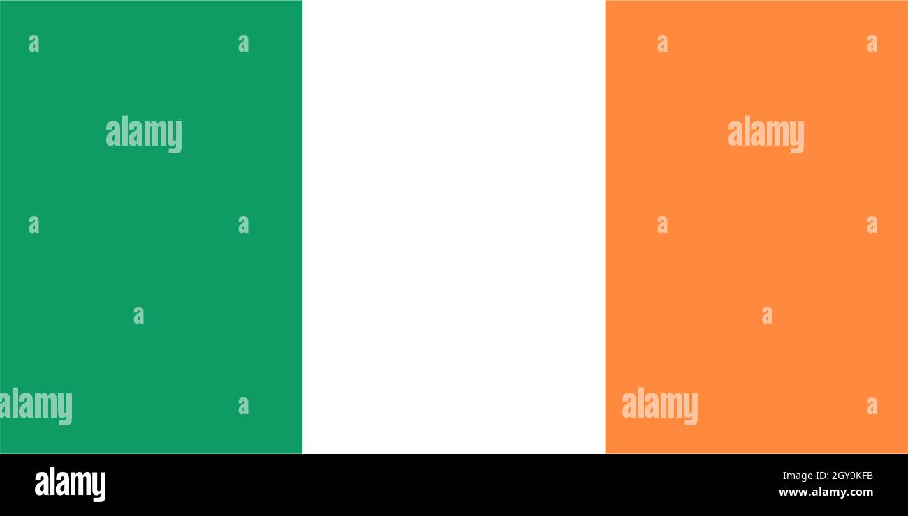 the Irish national flag of Ireland, Europe Stock Photo - Alamy
