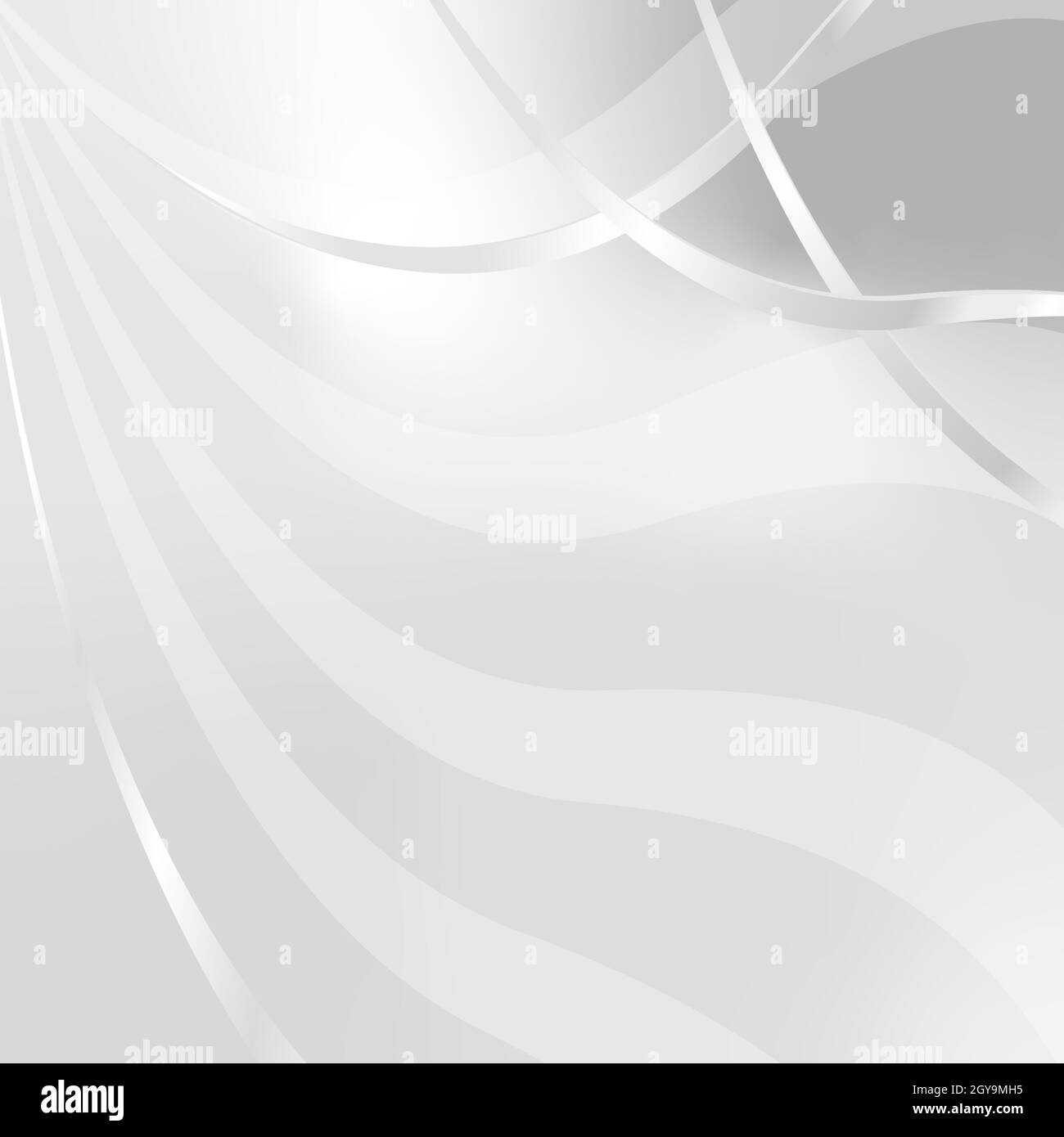 White - gray vector background with wavy lines Stock Photo - Alamy