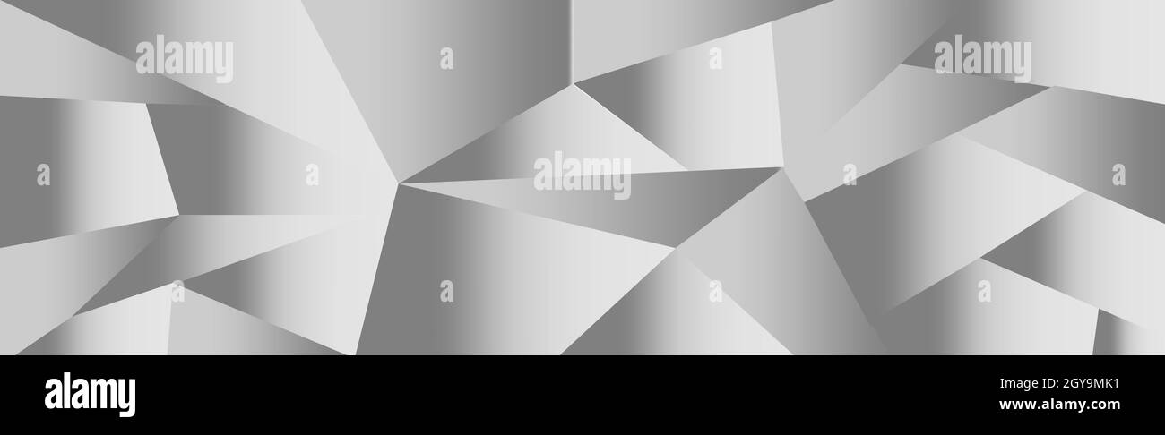 Abstract gray triangles background in different sizes - illustration ...