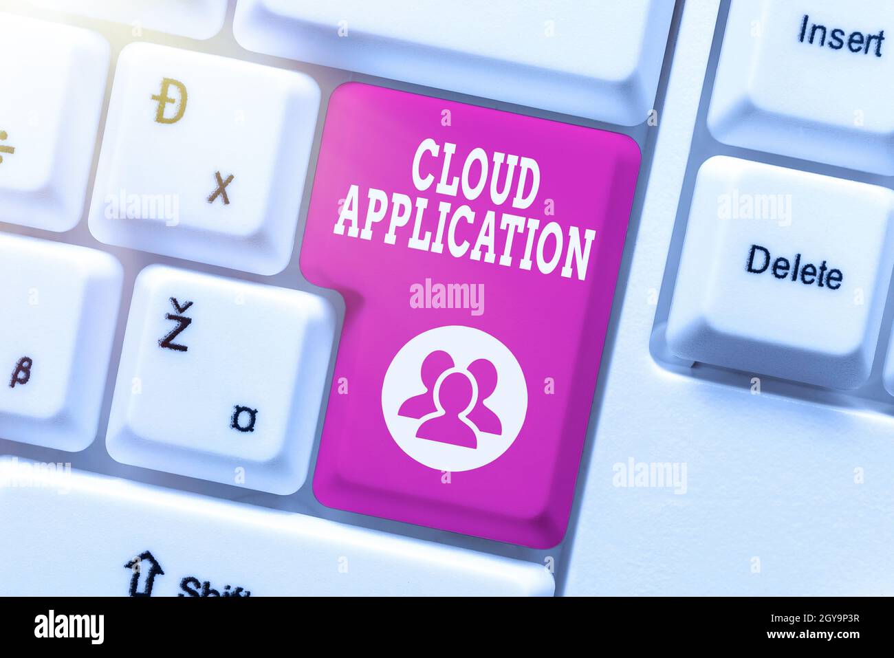 Text sign showing Cloud Application, Concept meaning the software ...