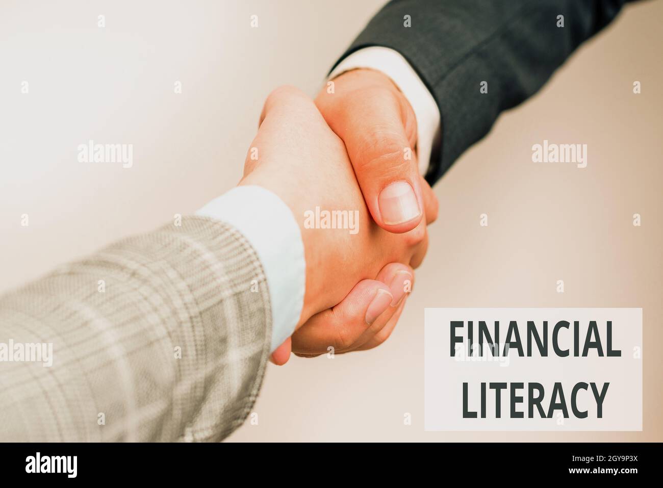 Text sign showing Financial Literacy, Business showcase education and ...