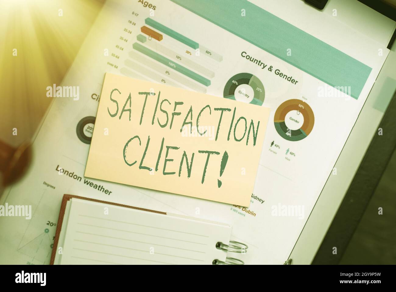 Inspiration showing sign Satisfaction Client, Business showcase ...