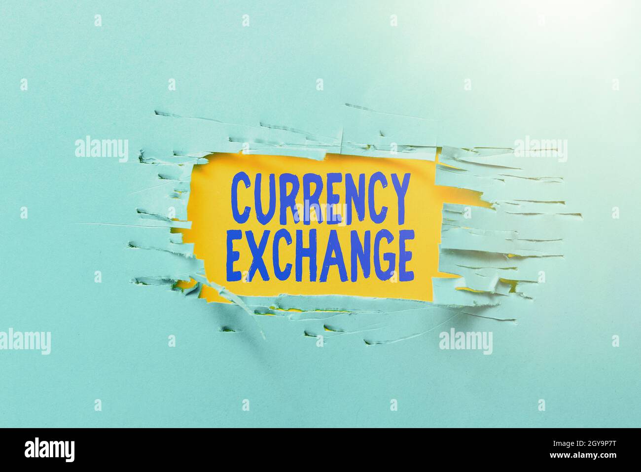 Text sign showing Currency Exchange, Business concept rate at which one ...