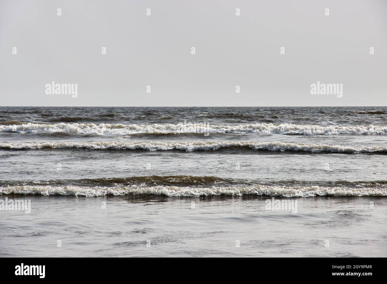 The view of Arabian sea in Clifton Beach of Karachi, Pakistan Stock ...