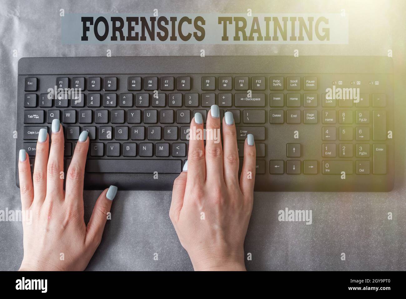 Inspiration showing sign Forensics Training, Business overview ...