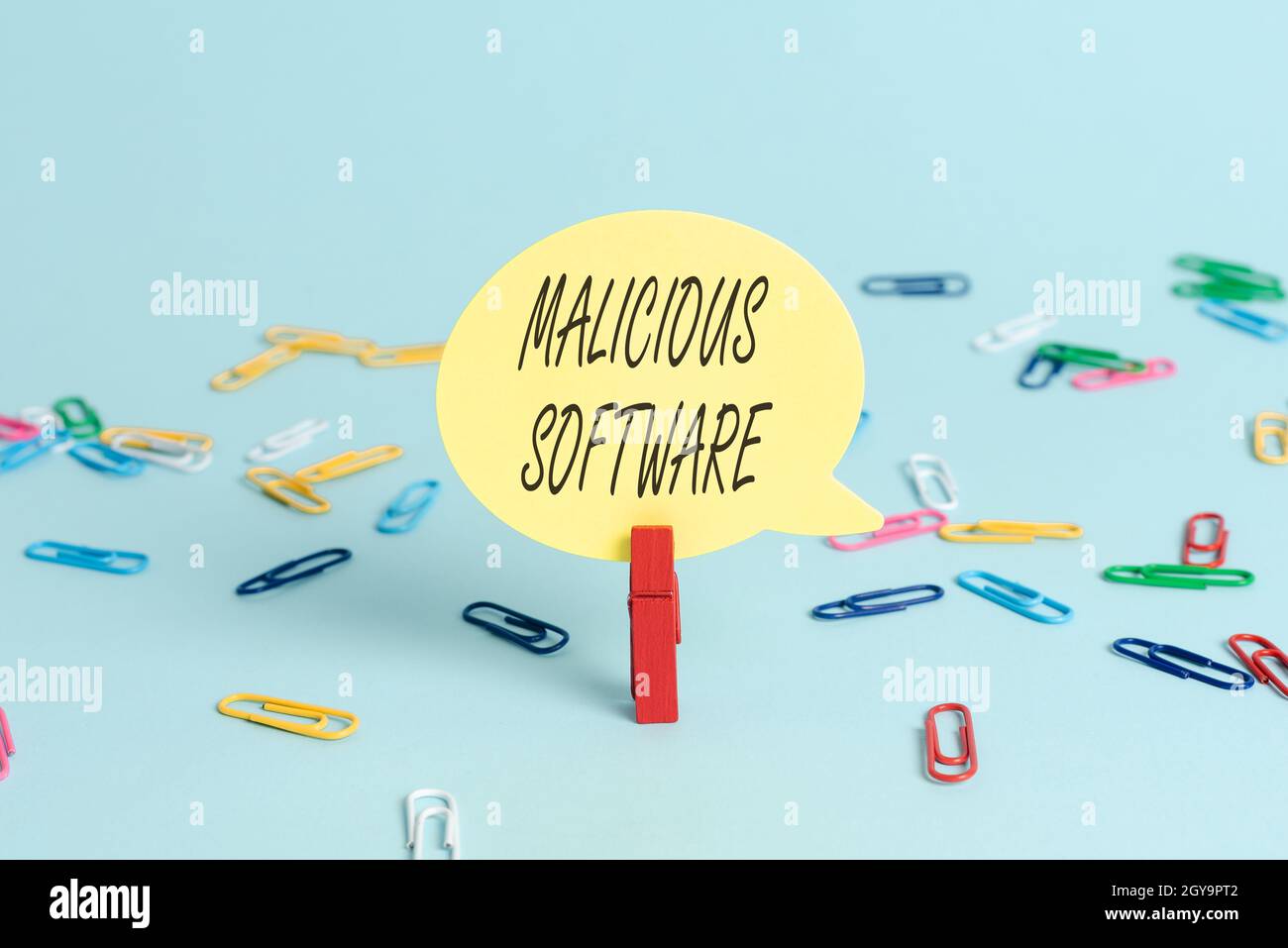 Hand writing sign Malicious Software, Business showcase the software ...