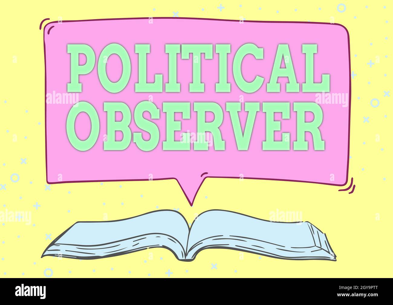 Conceptual display Political Observer, Business concept communications ...