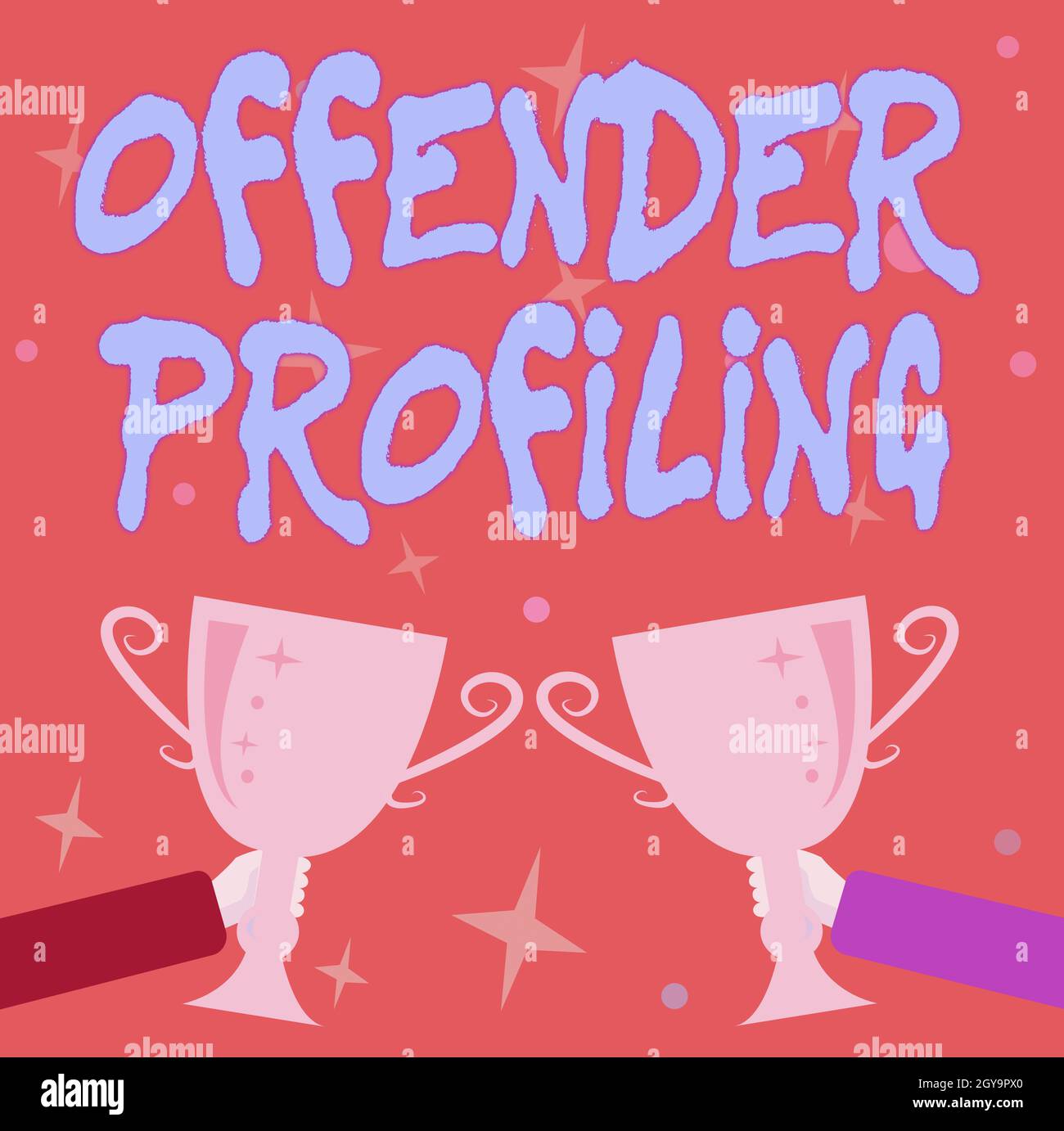 Hand writing sign Offender Profiling, Internet Concept Develop profiles ...