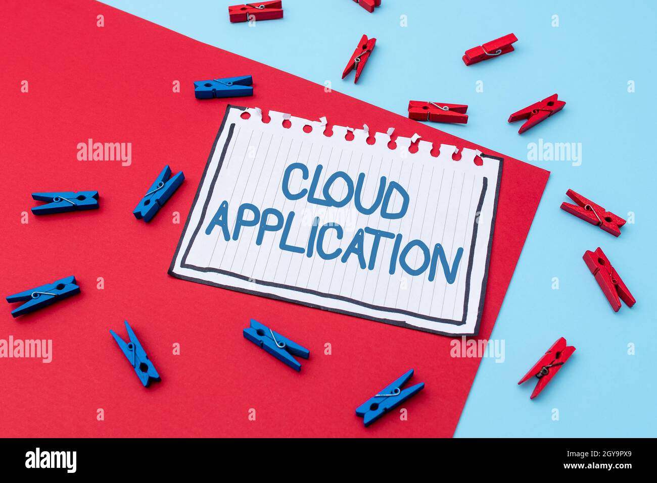Conceptual Caption Cloud Application Business Concept The Software