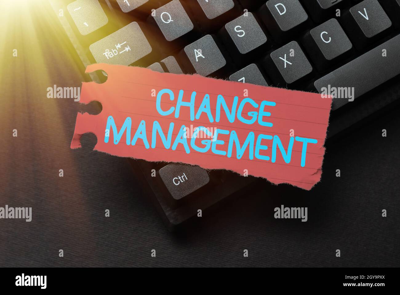 Text showing inspiration Change Management, Business overview ...