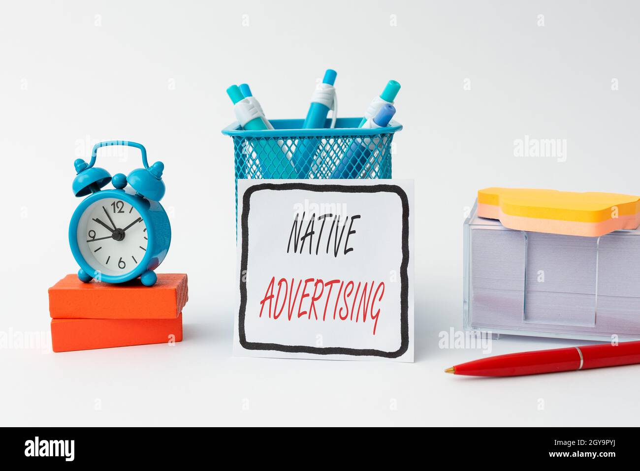 Text sign showing Native Advertising, Business idea paid media where ...