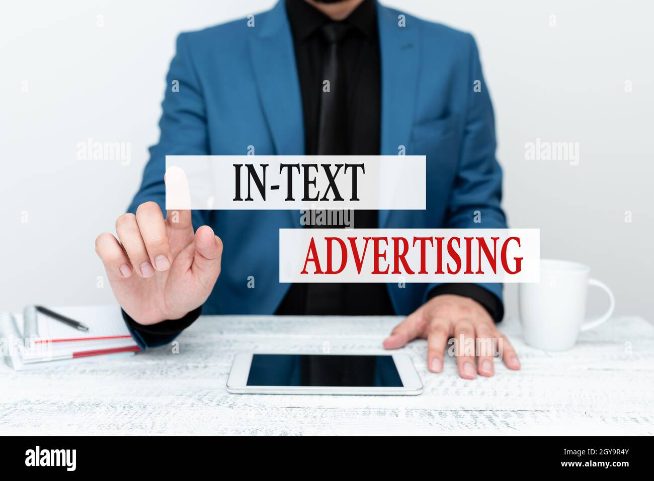 Conceptual display In Text Advertising, Internet Concept advertisement ...