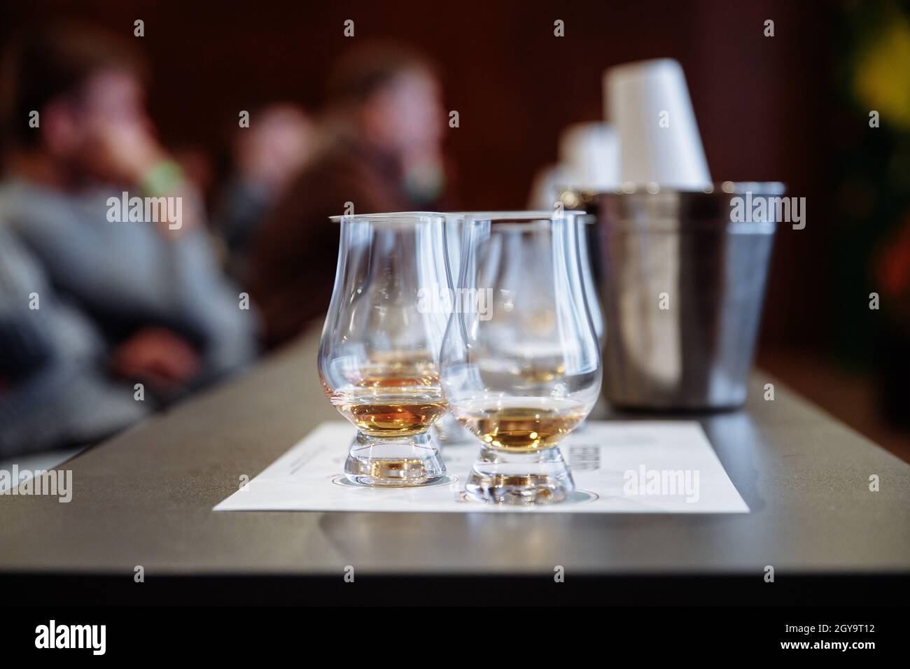 Whiskey tasting at the event Stock Photo - Alamy