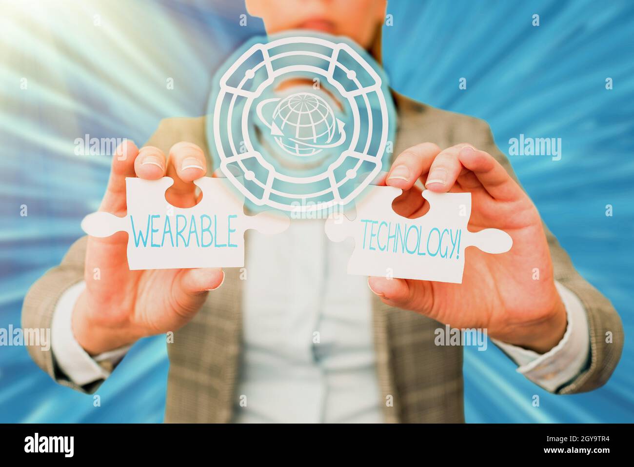 Text showing inspiration Wearable Technology, Conceptual photo ...