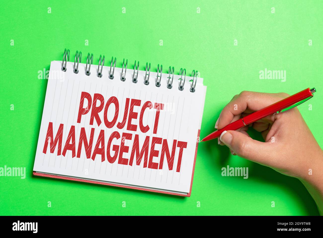 Text sign showing Project Management, Concept meaning method of ...