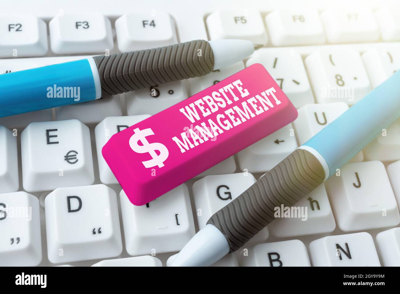 Writing displaying text Website Management, Word for control of the ...