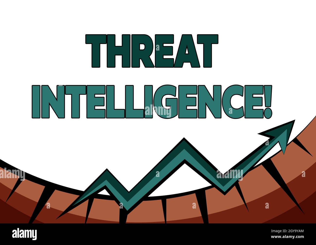 Conceptual display Threat Intelligence, Business overview analyzed and ...