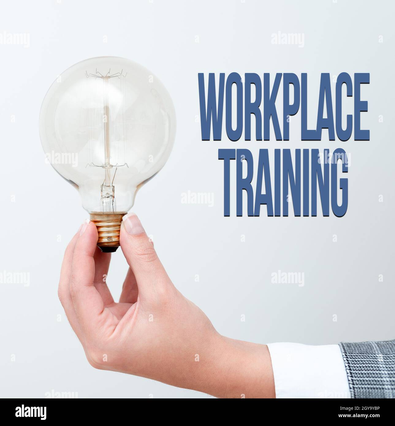 Conceptual caption Workplace Training, Word Written on the acquisition ...