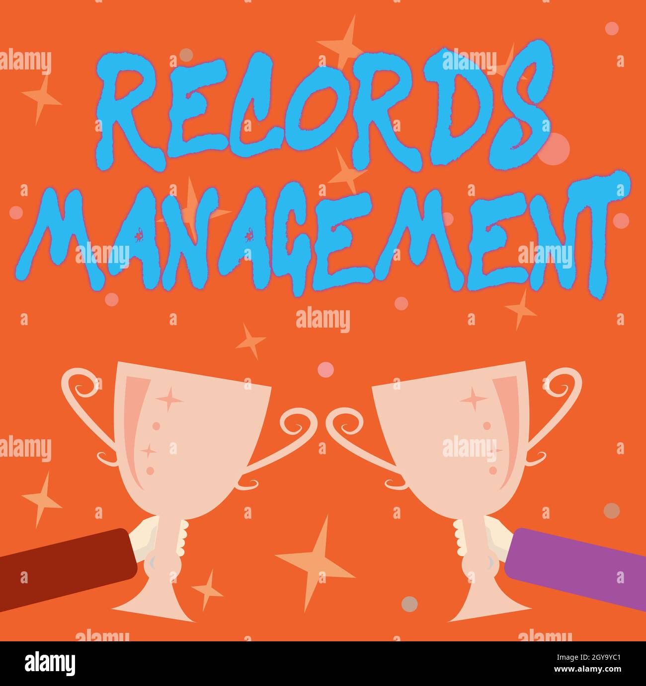 Inspiration showing sign Records Management, Word Written on ...