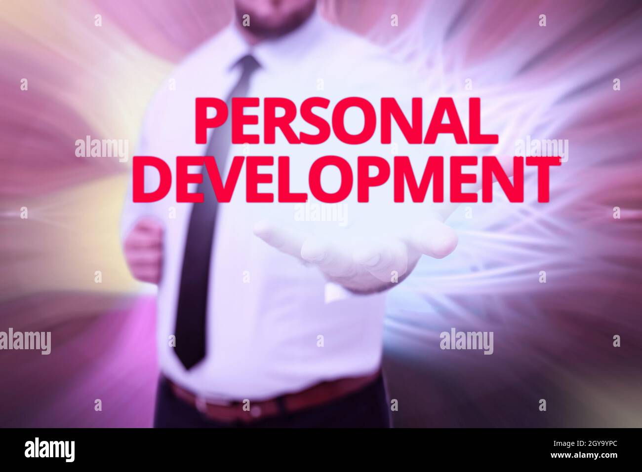 Text caption presenting Personal Development, Concept meaning process ... Text caption presenting Personal Development, Concept meaning process ...
