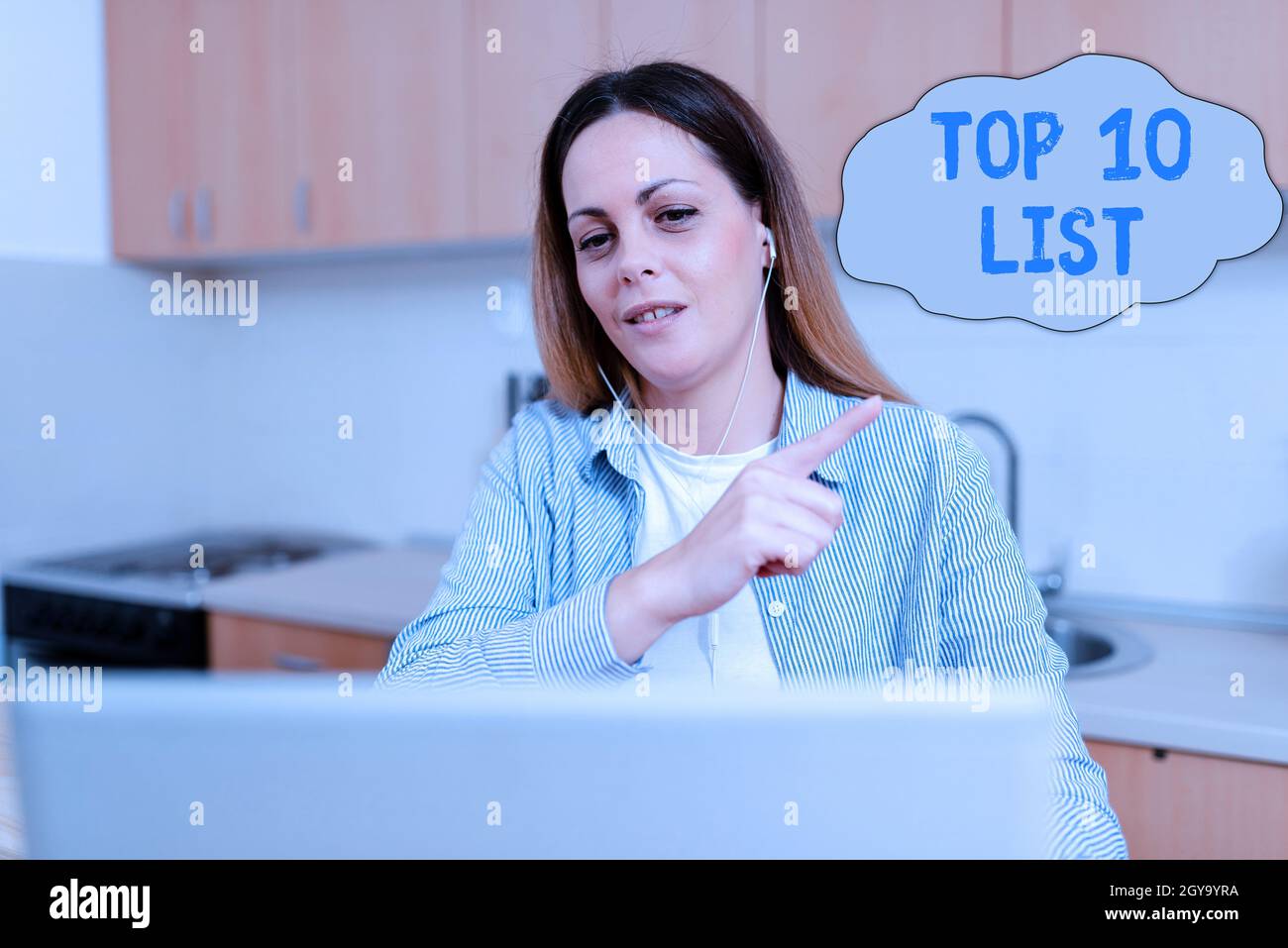 Sign displaying Top 10 List, Business showcase the ten most important ...