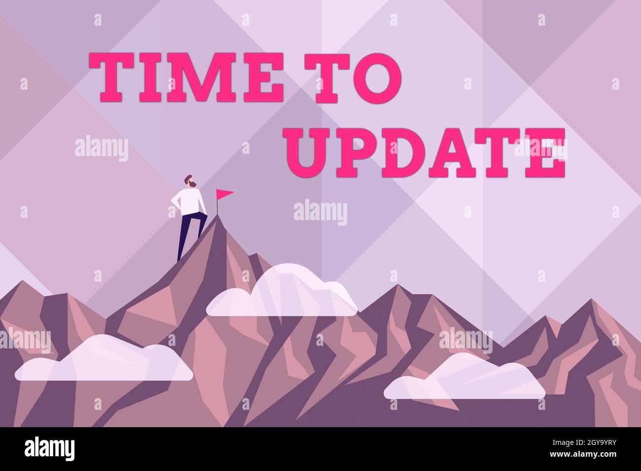 Conceptual display Time To Update, Business idea System software update ...