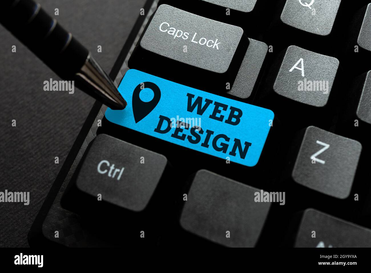 Conceptual caption Web Design, Business idea website creation which includes layout, content ...