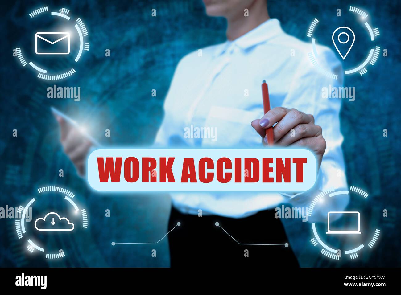 Writing displaying text Work Accident, Business concept Mistake Injury ...