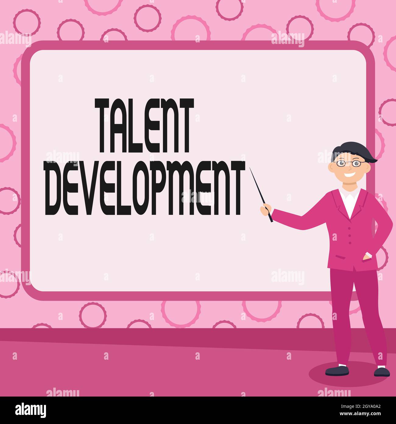 Text showing inspiration Talent Development, Business overview ...