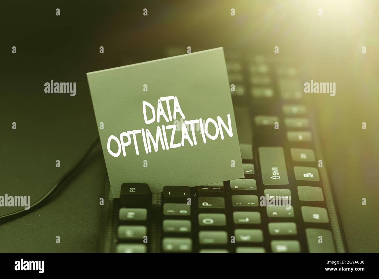Inspiration showing sign Data Optimization, Word for process that ...