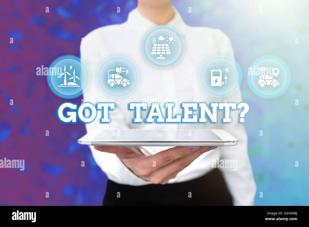 Conceptual display Got Talentquestion, Concept meaning asking if got ...