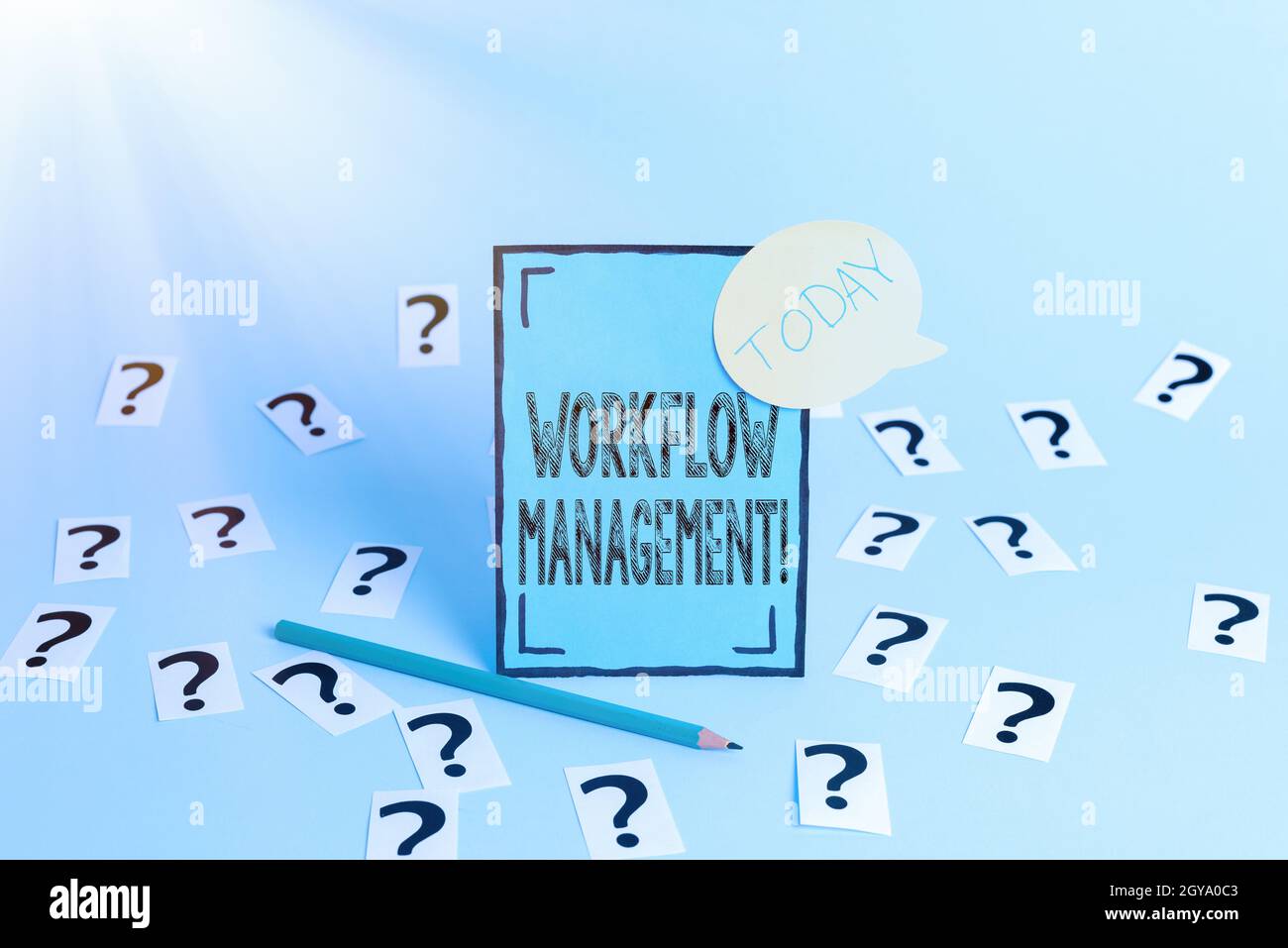 Hand Writing Sign Workflow Management Business Showcase The Execution And Automation Of