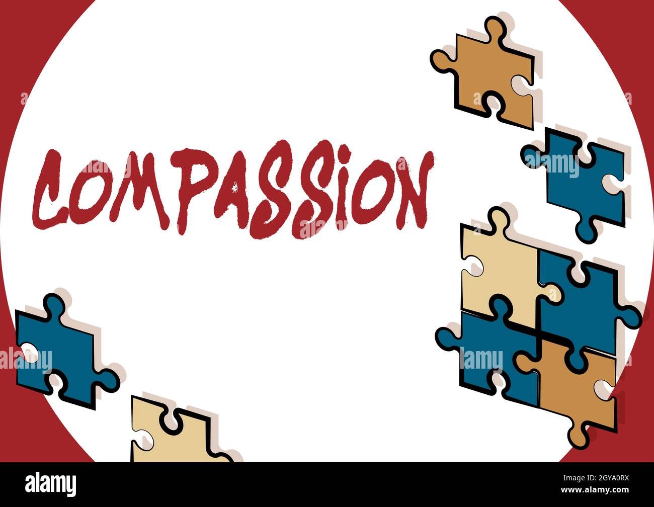 Hand writing sign Compassion, Business idea empathy and concern for the ...