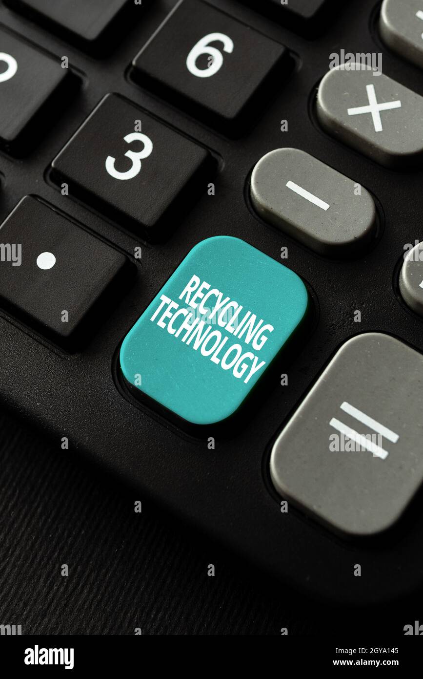 Conceptual display Recycling Technology, Business approach the methods ...