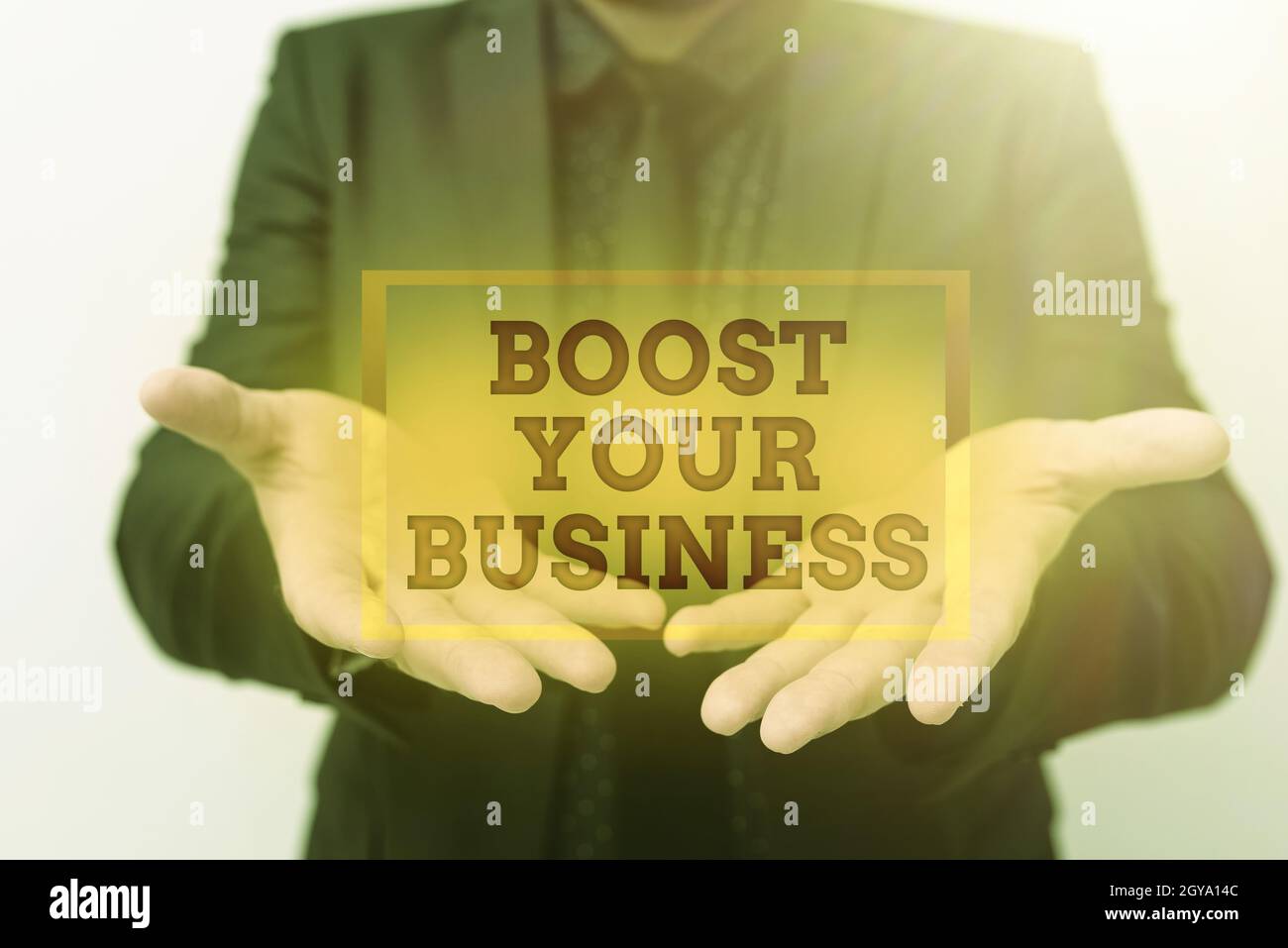 Sign displaying Boost Your Business, Concept meaning Suitable for web ...