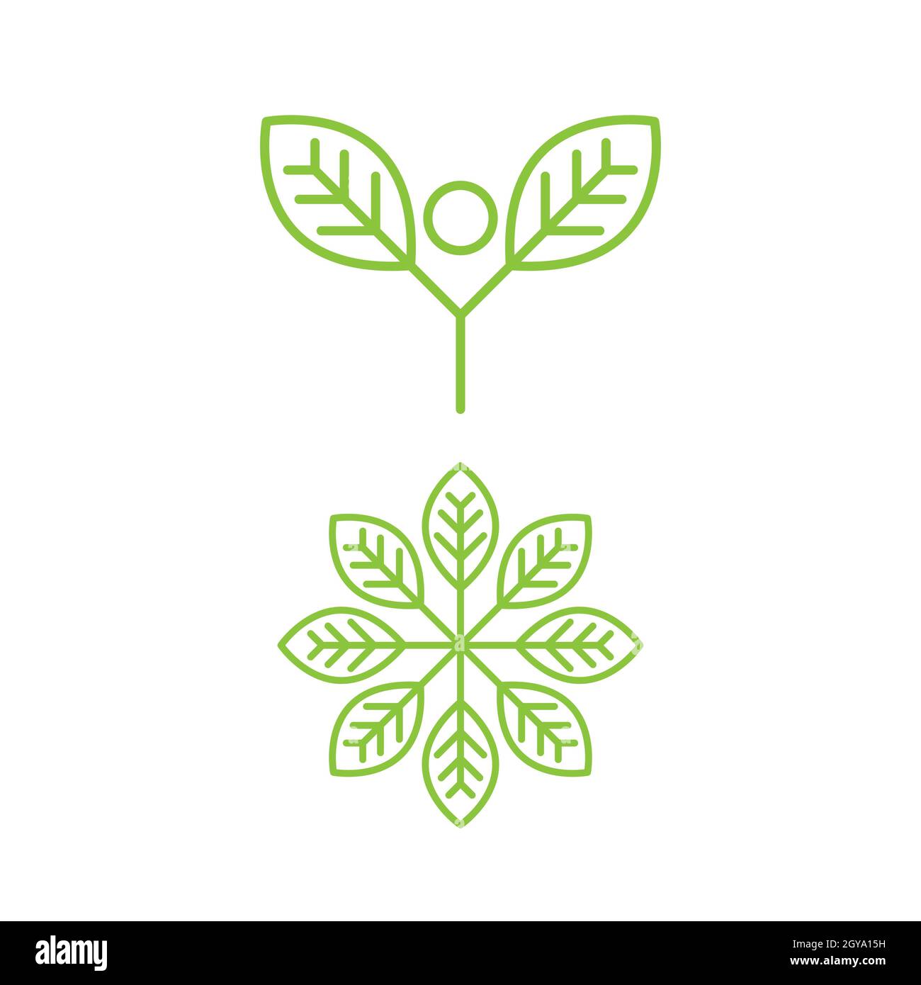 Vegan element Vector icon design illustration Template Stock Photo - Alamy