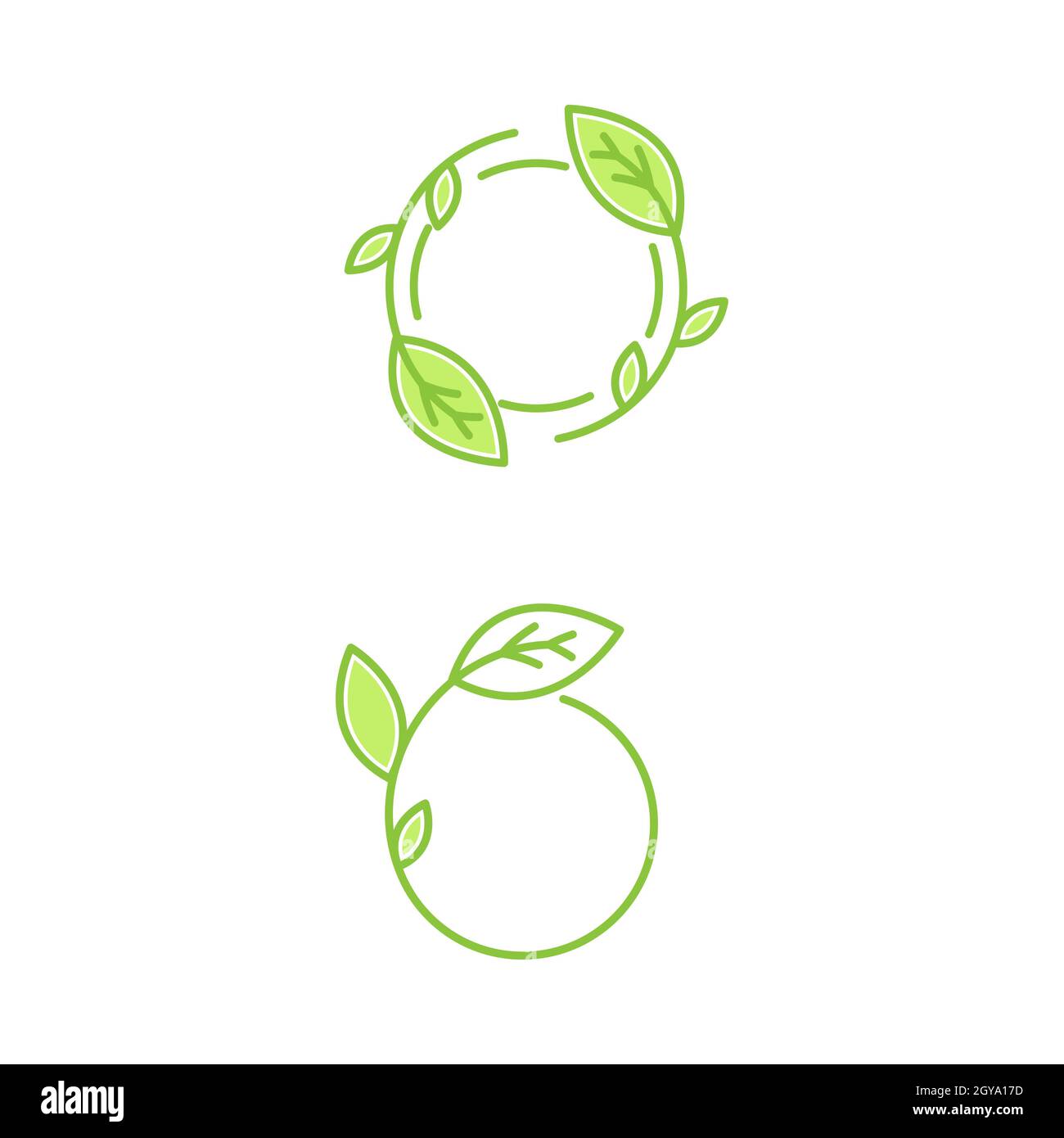 Vegan element Vector icon design illustration Template Stock Photo - Alamy