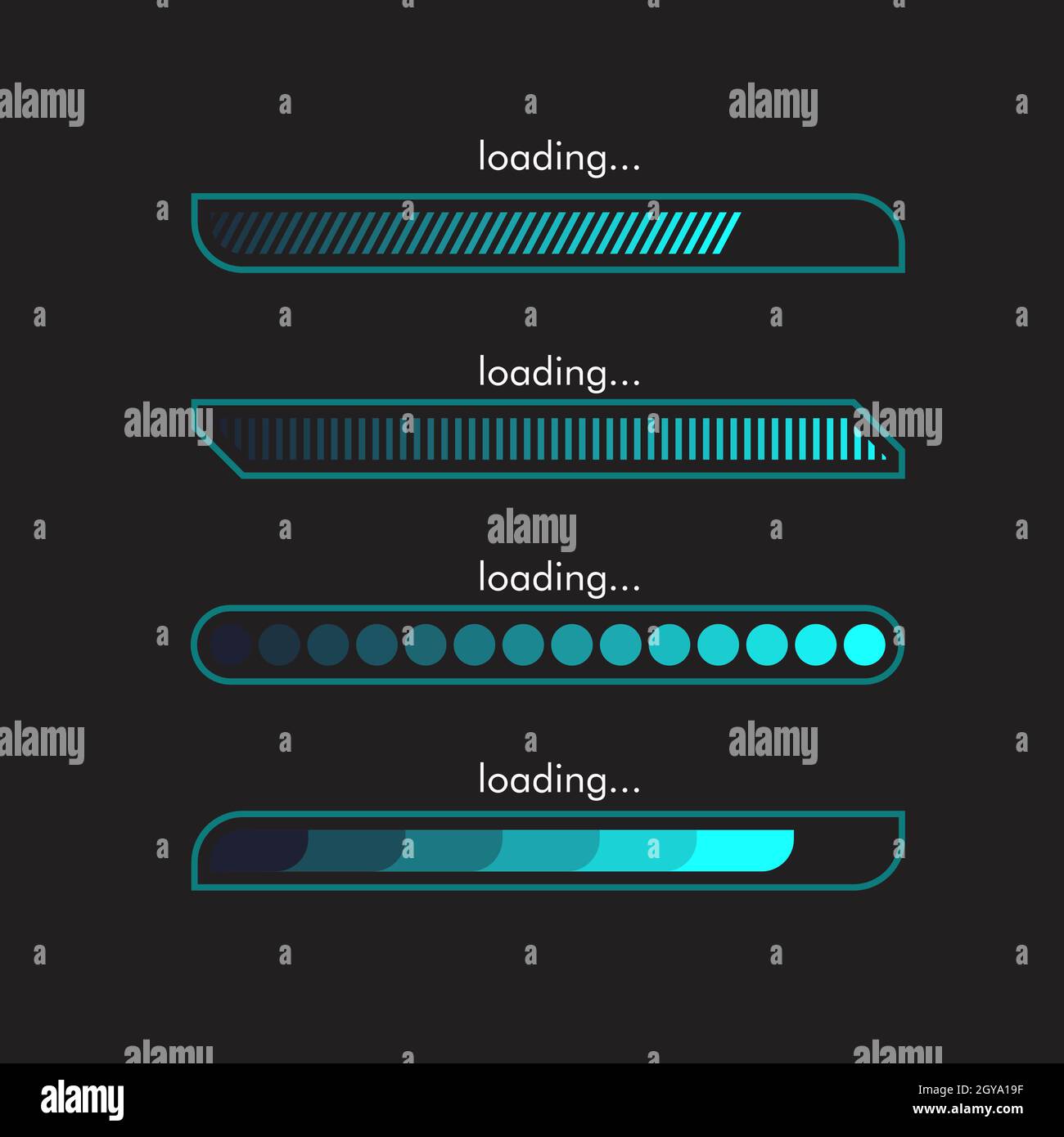loading Vector icon design illustration Template Stock Photo - Alamy