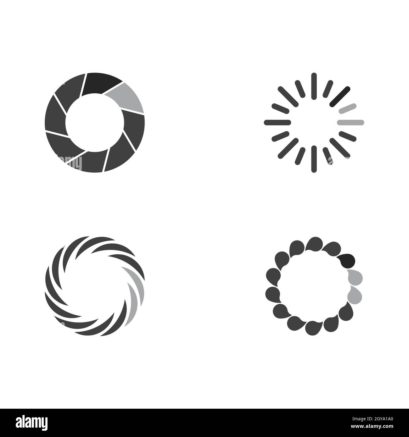 loading Vector icon design illustration Template Stock Photo - Alamy