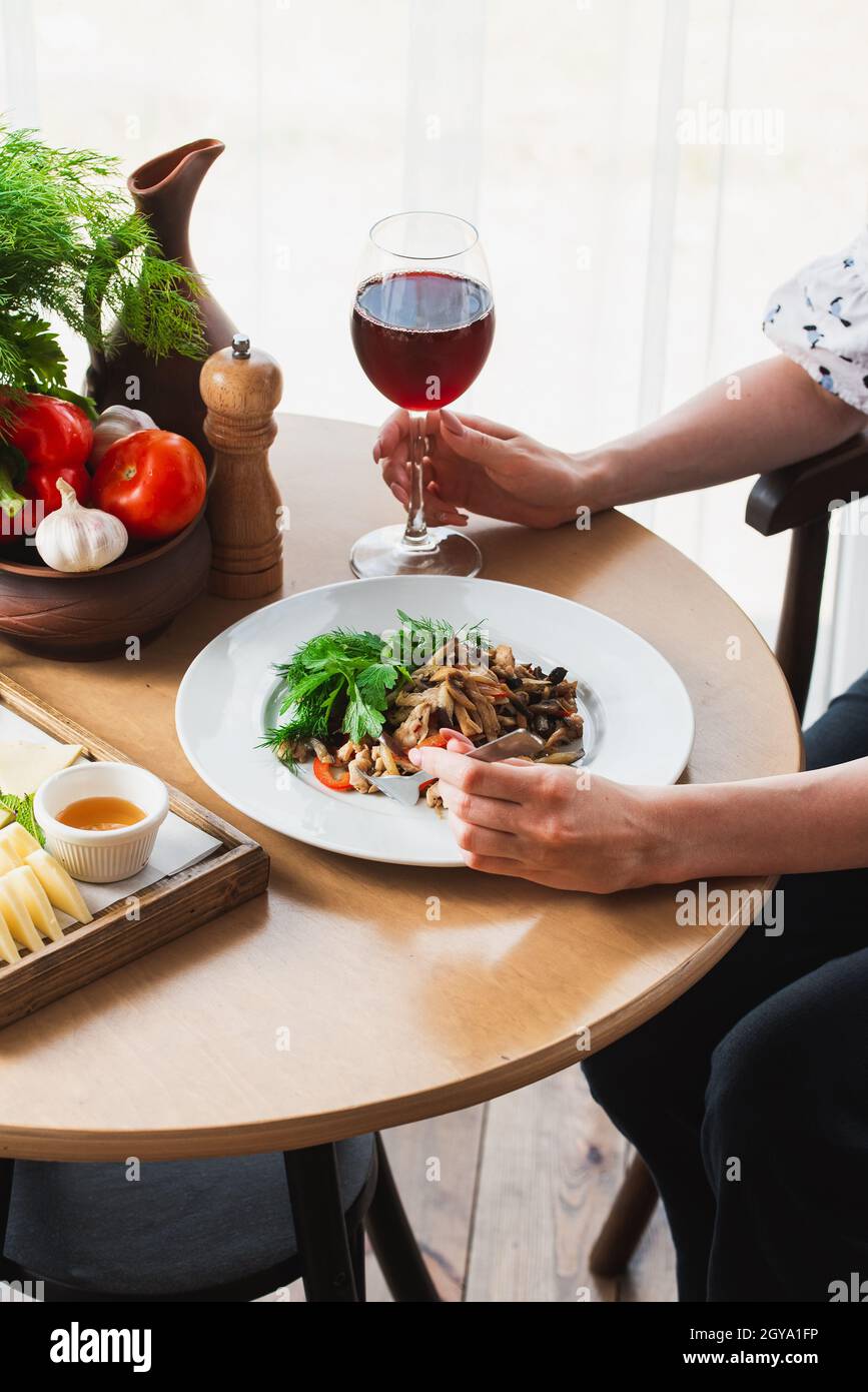 georgian national food. menu. georgian cuisine restaurant Stock Photo ...