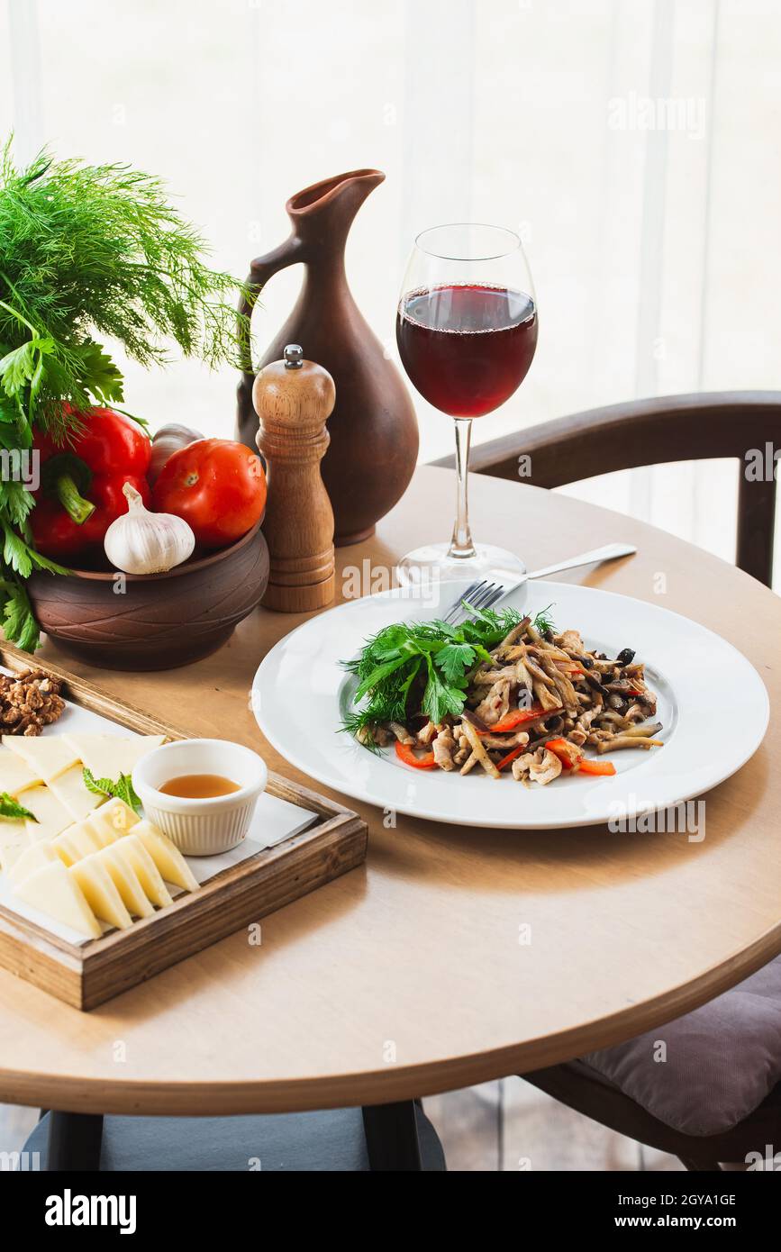 Georgian cuisine restaurant menu hi-res stock photography and images ...