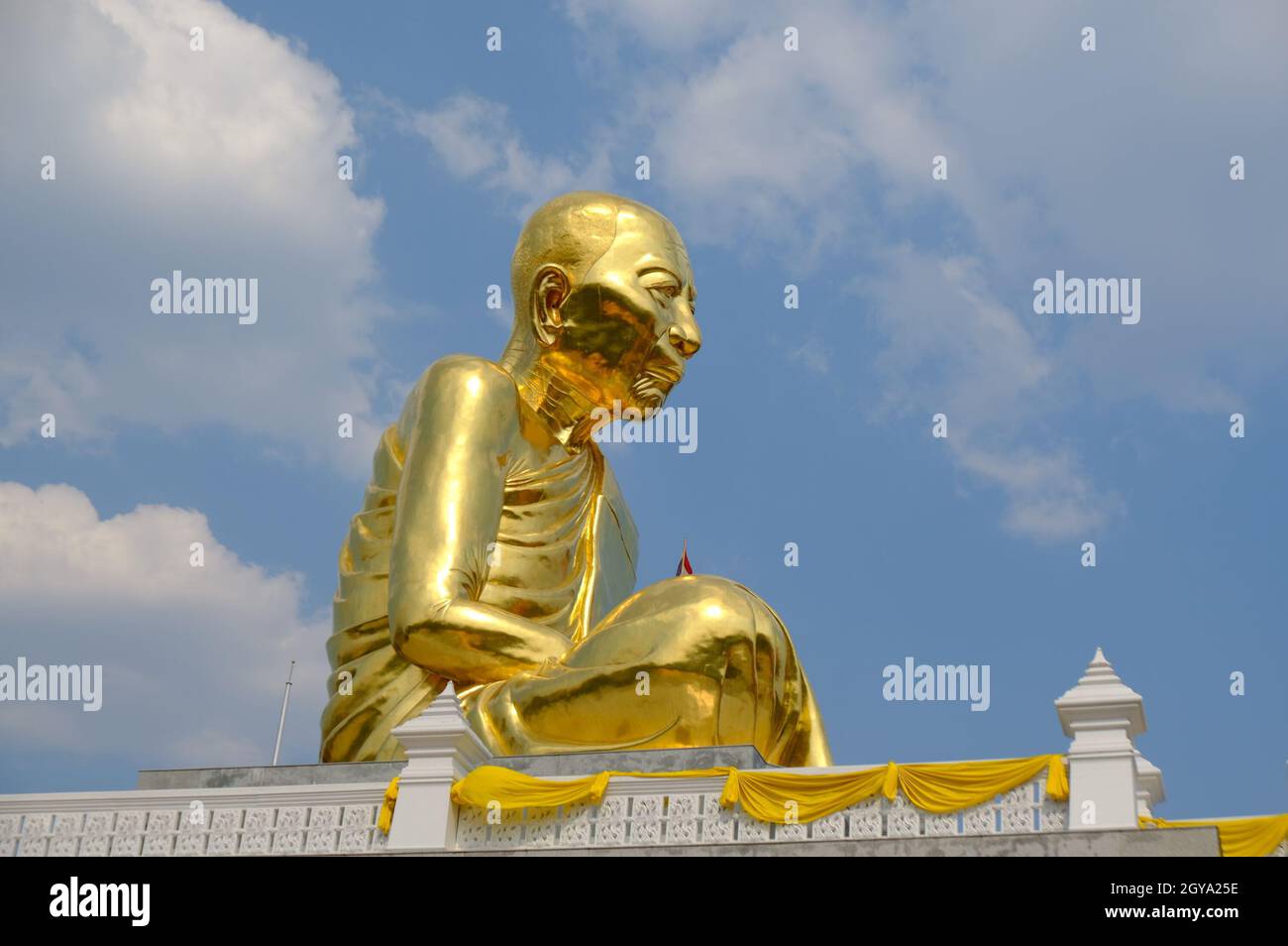 Big Buddha statue in Wat Lahan Rai temple in Nong Lalok, Thailand Stock ...